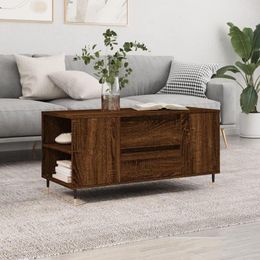 Couchtische Kaffeetisch Braun Eichen-Optik 102x44,5x50 cm Holzwerkstoff vidaXL