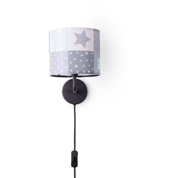 Nachttischlampe Kinderzimmer Tischleuchte Bunt Wandlampe Kinderzimmer Regenbogen Wandleuchte - Schwarz, Design 2 (Ø18 cm) - Paco Home