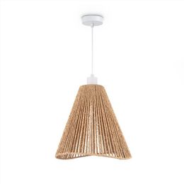 Paco Home - led Pendelleuchte Esszimmer Pendellampe Wohnzimmer Küche Papier Boho Style E27 Weiß, Typ 3