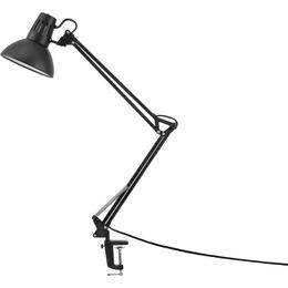 Paco Home - led Lampe Tischlampe Deko Tischleuchte Schreibtischlampe Arbeitszimmer Büro E27 Tischleuchte - Schwarz, Schwarz 1