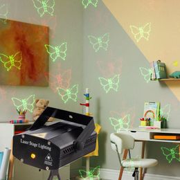 etc-shop Led Effektscheinwerfer Laser Motiv Strahler Tischleuchte Stativlampe verstellbar Flash Funktion mit Musik Modus, Metall schwarz, Wand-Deckenmontage,