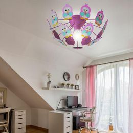 etc-shop Design Kinder Spiel Zimmer Decken Beleuchtung Strahler Lampe Eulen Tier Motive Leuchte Eglo 95637