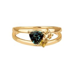 Carolin Stone Jewellery Fingerring Lucid Gold Ring mit Edelstein Topas
