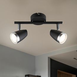 etc-shop Led Decken Strahler anthrazit Wohn Zimmer Beleuhtung Flur Spot Lampe verstellbar