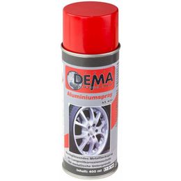 Dema - Aluminiumspray 400 ml Aluminium Alu Spray Aluspray hochglänzend hitzebeständig