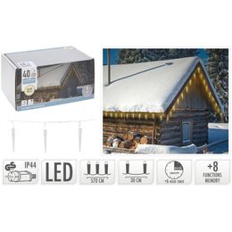 LEDKIA - LED-Lichterkette Aussen Warmweiß 5.7m Warmes Weiß 2700K 5.7 m