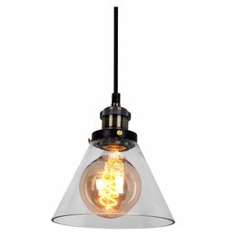 V-TAC Design Decken Pendel Leuchte Hänge Beleuchtung Lampe Strahler IP20 E27 Glas Lampenschirm vtac 3738