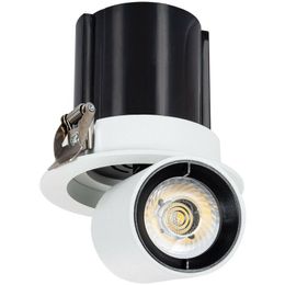 LEDKIA LED-Strahler Schwenkbar Sanaqi 12W Runder Ausschnitt Ø 75 mm LIFUD Warmes Weiß 3000K 36º90 mm