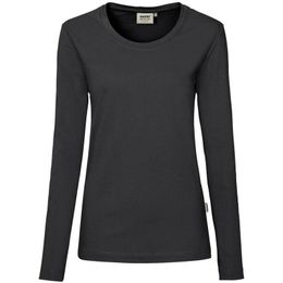 HAKRO - Damen Longsleeve mikralinar® karbongrau, l