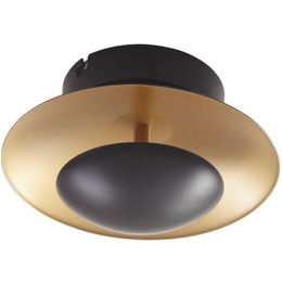 LINDBY - Tiama LED-Deckenleuchte Metall schwarz gold - Schwarz, gold