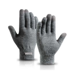 FIDDY Trikot-Handschuhe Strickhandschuhe für Wärme und rutschfeste Funktion Kann direkt über ein Smartphone gesteuert werden