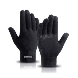 FIDDY Trikot-Handschuhe Strickhandschuhe für Wärme und rutschfeste Funktion Kann direkt über ein Smartphone gesteuert werden