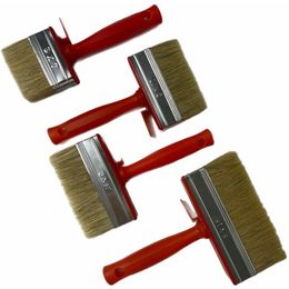 Vago-tools - Malerpinsel Flachpinsel 24 tlg Set Flächenstreicher 7/10/12/15cm je 6