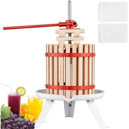 18 l Obstpresse Apfelpresse Fruchtpresse, Beerenpresse 25 x 37 cm Holzkorb Apfelpresse Manueller Entsafter Fruchtpresse Mechanische Zelkova-Holz