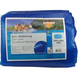 Sommer Poolabdeckung Solar Oval 800x420 cm pe - Blau - Prolenta Premium