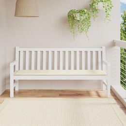 Gartenbank-Auflage Ruhebank Creme 180x50x3 cm Oxford-Gewebe vidaXL