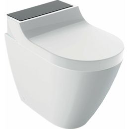 Keramag Geberit AquaClean Tuma Comfort WC-Komplettanlage, Stand-WC, Farbe: Schwarz - 146.310.SJ.1