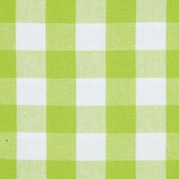 Homescapes - Grün karierter Stoff als Meterware 100% Baumwolle, 150 cm breit - Grün