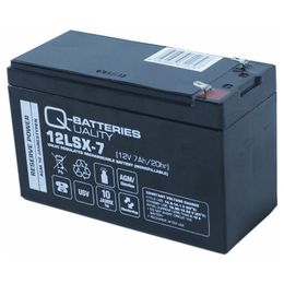 Quality Batteries - Q-Batteries 12LSX-7 12V 7Ah Blei-Vlies-Akku / agm 10 Jahre