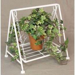 DanDiBo - Blumenhocker Schaukel Romance Weiß 2073 Blumenständer 30 cm Puppe Dekoration