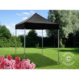 Dancover Faltzelt Faltpavillon Wasserdicht FleXtents PRO 2x2m Schwarz - Schwarz