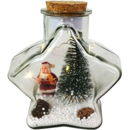 Mojawo LED-Deko-Flasche Stern mit Weihnachtsdeko-M776532