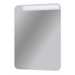 SAN MARCO Hintergrundbeleuchteter Design-Badspiegel mit LED-Ausschnitt 75x55 cm Mit Touch-Schalter Bluetooth-Kit eingebaut Spiegel ohne Anti-Beschlag