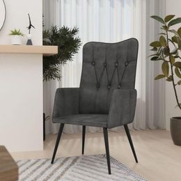 MAISONCHIC Relax-Sessel,Essstühle,Ohrensessel Schwarz Canvas -20196 - Schwarz