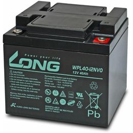 Kunglong - Kung Long WPL40-12NV0 12V 40Ah Pb Batterie Bleigel agm