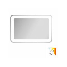 Lanzet Led Spiegel M9 / Badezimmerspiegel mit 3 Helligkeitsstufen / Maße (b x h x t): ca. 90 x 60 x 4,6 cm / hochwertiger Badspiegel mit Sensor /