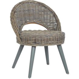 Bonnevie - Relax-Sessel,Wohnzimmerstuhl,Armlehnstuhl,Sessel Kubu-Rattan Grau -DE20635 - Grau