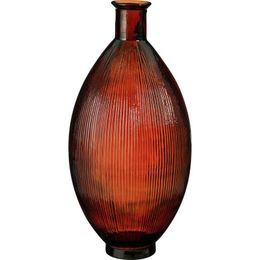 Mica Decorations Mica Flaschenvase Firenza dunkelbraun Recyeltes Glas ø 29 x 59 cm Vase