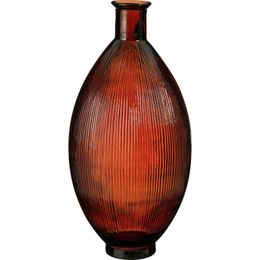 Mica Flaschenvase Firenza dunkelbraun Recyeltes Glas Ø 29 x 59 cm Vase