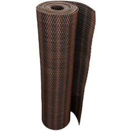 Sichtschutzmatte Rattan Optik - 1 x 3m Braun-Mix - Braun-Mix