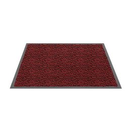 Fußmatte / Schmutzfangmatte MARS - 60 x 80 cm - Rot - Rot