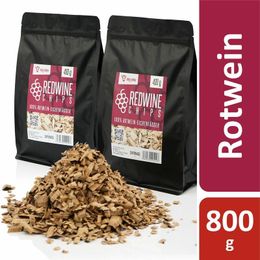 Redwine Smoker Chips 800 g aus 100% Rotwein-Eichenfässer - BBQ-Toro