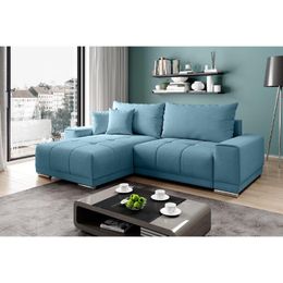 Eckcouch muschio L-Form Sofa Couch mit Schlaffunktion Schlafsofa al 14 - Furnix