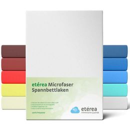 Etérea - Microfaser Spannbettlaken Weiss 200x200 - 200x220 cm - Weiss