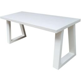 Wood4you - Schreibtisch - Vancouver Fichtenholz Weiß -