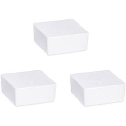 Raumentfeuchter Cube Nachfüller, 3 x 500 g mit Orangenduft, Weiß, Calciumchlorid weiß - weiß - Wenko