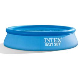 Runder aufblasbarer Pool Easy Set - Durchm. 2 -44 m Intex Blau