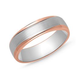 vivo Silberring Ring für Herren aus 925er Silber in Bicolor R8582