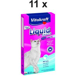 Vitakraft - Katzensnack Cat Liquid Snack Lachs - 11 x 90g