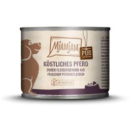 MjAMjAM - purer Fleischgenuss - köstliches Pferd pur - 6 x 200 g Hundenassfutter