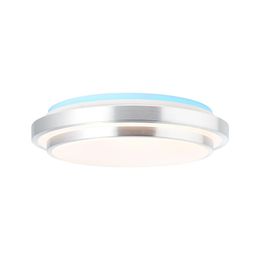 Brilliant Lampe Vilma LED Deckenleuchte 52cm weiß-silber 1x 32W LED integriert, (3125lm, 3000-6000K) Stufenlos dimmbar
