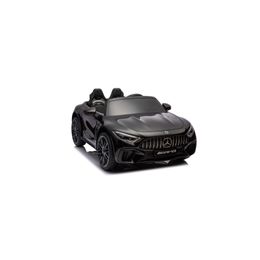 ES-Toys Elektro Kinderauto Mercedes SL63 AMG EVA-Reifen Stoßdämpfer lizenziert schwarz