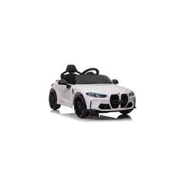 ES-Toys Kinder Elektroauto BMW M4 lizenziert 12V7A Akku 2 Motoren EVA-Reifen MP3 weiß