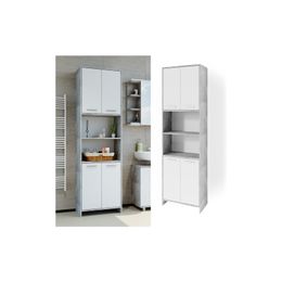 VICCO Badschrank Badregal Hochschrank Maris Beton Aufbewahrungsschrank Badezimmer
