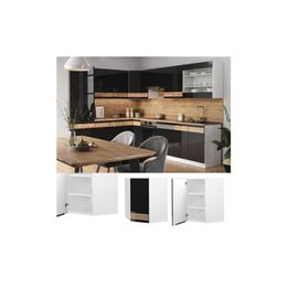 VICCO Eckhängeschrank Küchenschrank Küchenmöbel Fame-Line Weiß Schwarz Eiche 57 cm modern Hochglanz