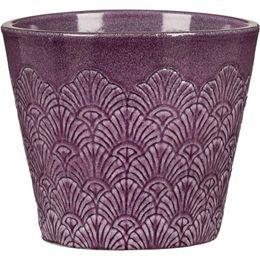 Peacock, Blumentopf aus Keramik, Farbe: Vintage Violet, 17,8 cm Durchmesser, 15,1 cm hoch, 2,2 l Vol. - Vintage Violet - Scheurich